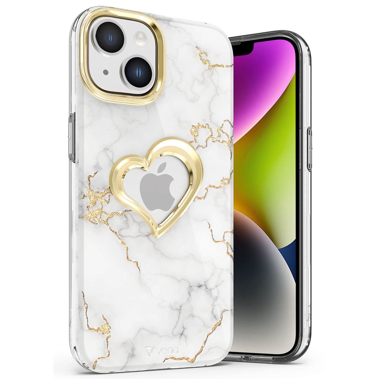 Vena vLove Marble Case Compatible with Apple iPhone 14/13 (6.1""-inch ...