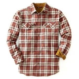 Venado Flannel Shirt for Men - Men's Plaid Shirt with Full Reach Gusset (Medium, Chili ...