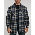 Venado Men's Thermal Lined Flannel Shirt Jacket with Snap Front Closure - Outdoor Button Up ...