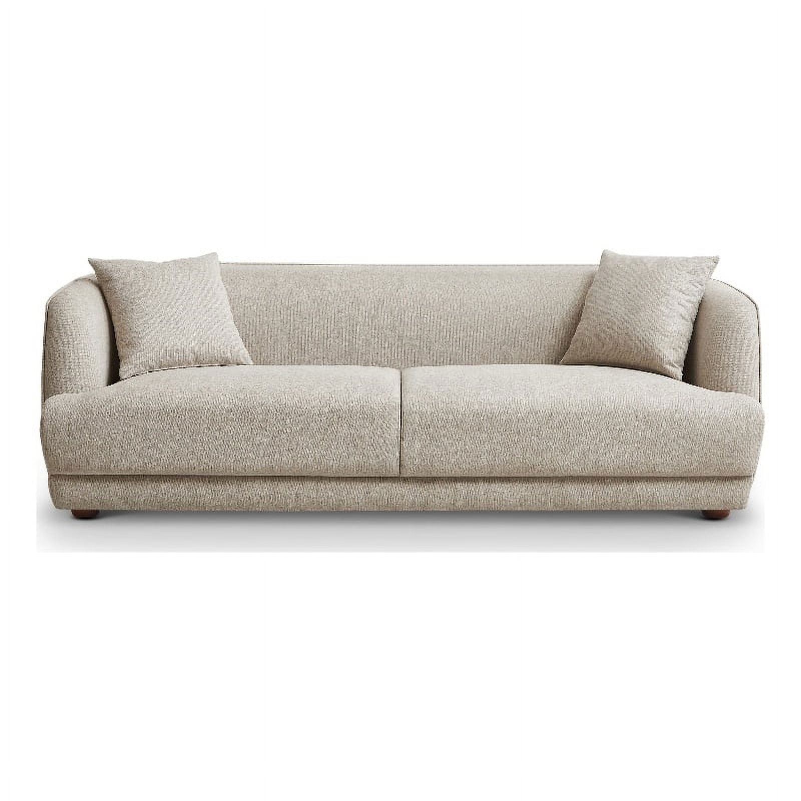 Venar Contemporary Mid-Century Modern Luxury Cream Linen Couch for ...