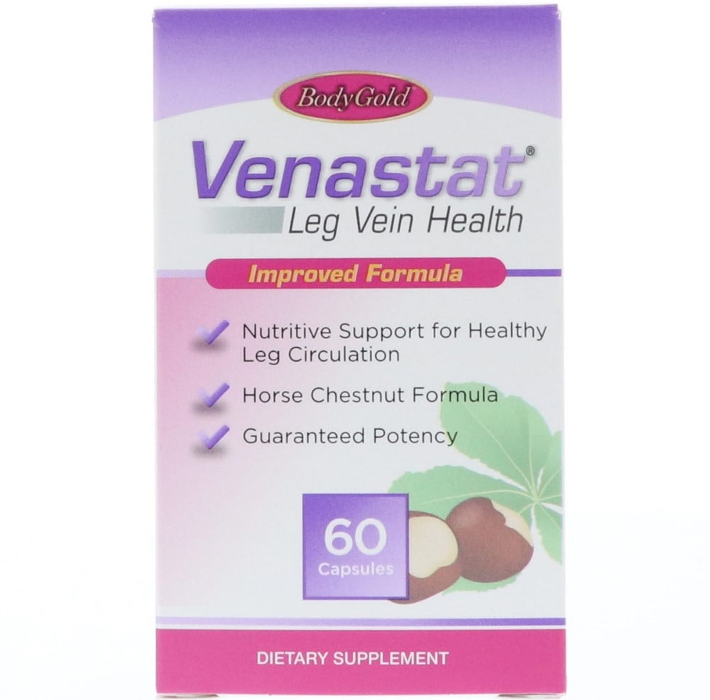 Venastat Natural Leg Vein Health Capsules for Achy, Tired or Swollen ...