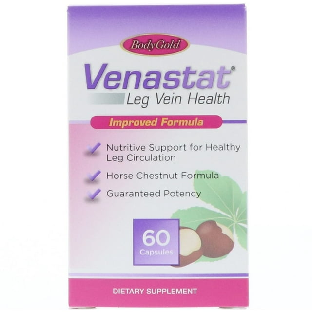 Venastat Natural Leg Vein Health Capsules for Achy, Tired or Swollen ...