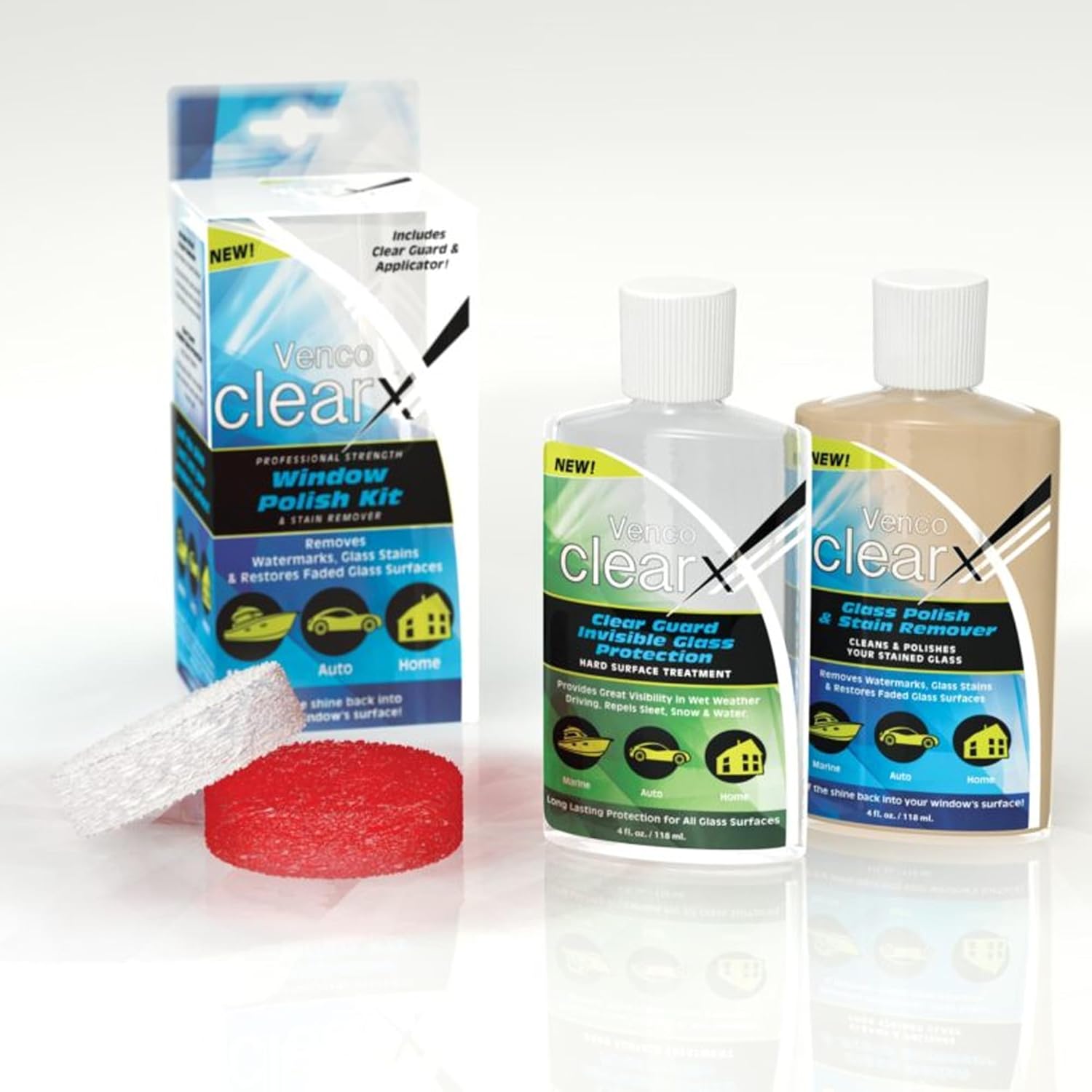 Venco Clear X Multi-Surface Glass Polish - Advanced Oxidation & Water ...