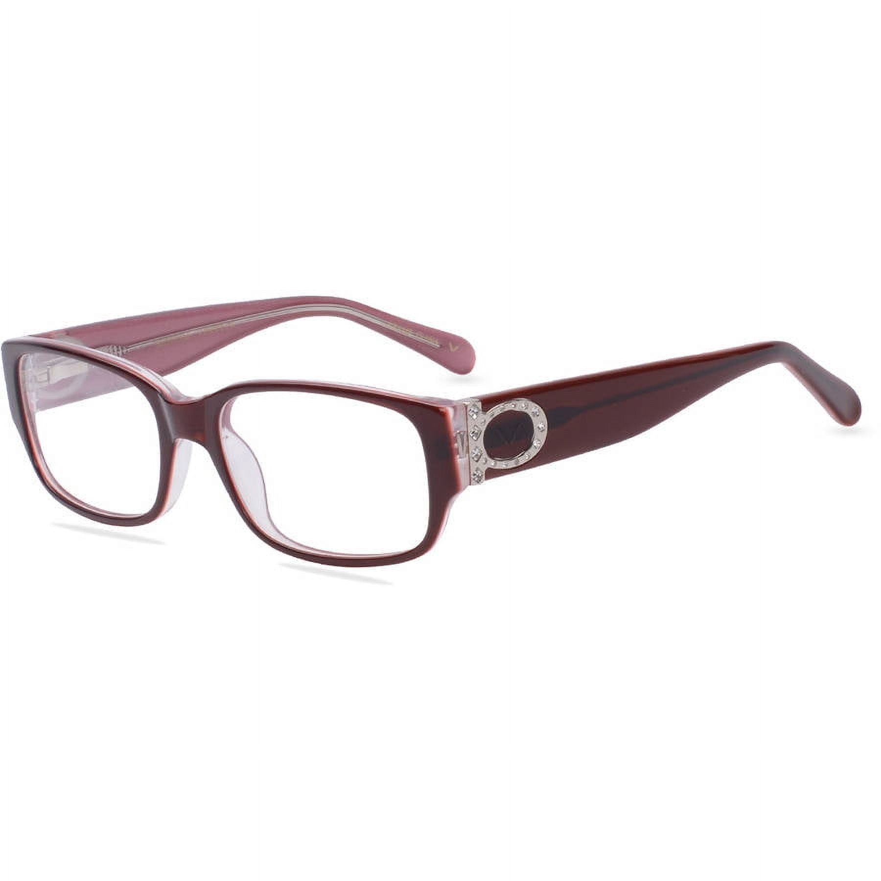 Vendela Women's Rectangular Eyeglasses, 1001, Cherry, 52-17-135, with ...
