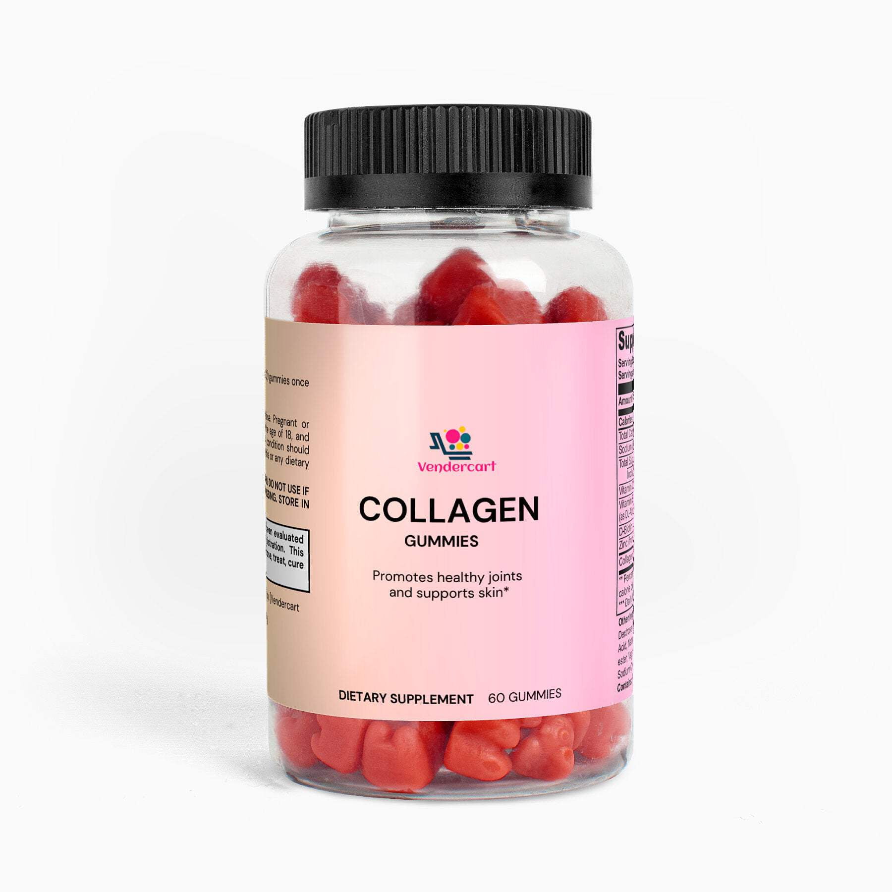 Vendercart Orange Flavor Collagen Gummies For Skin, Joint and Immunity ...