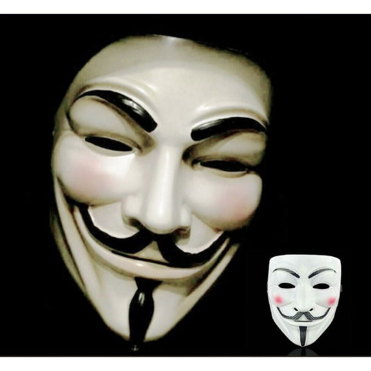 Vendetta White Masks - Anonymous Hacker Costume for Holiday Cosplay ...