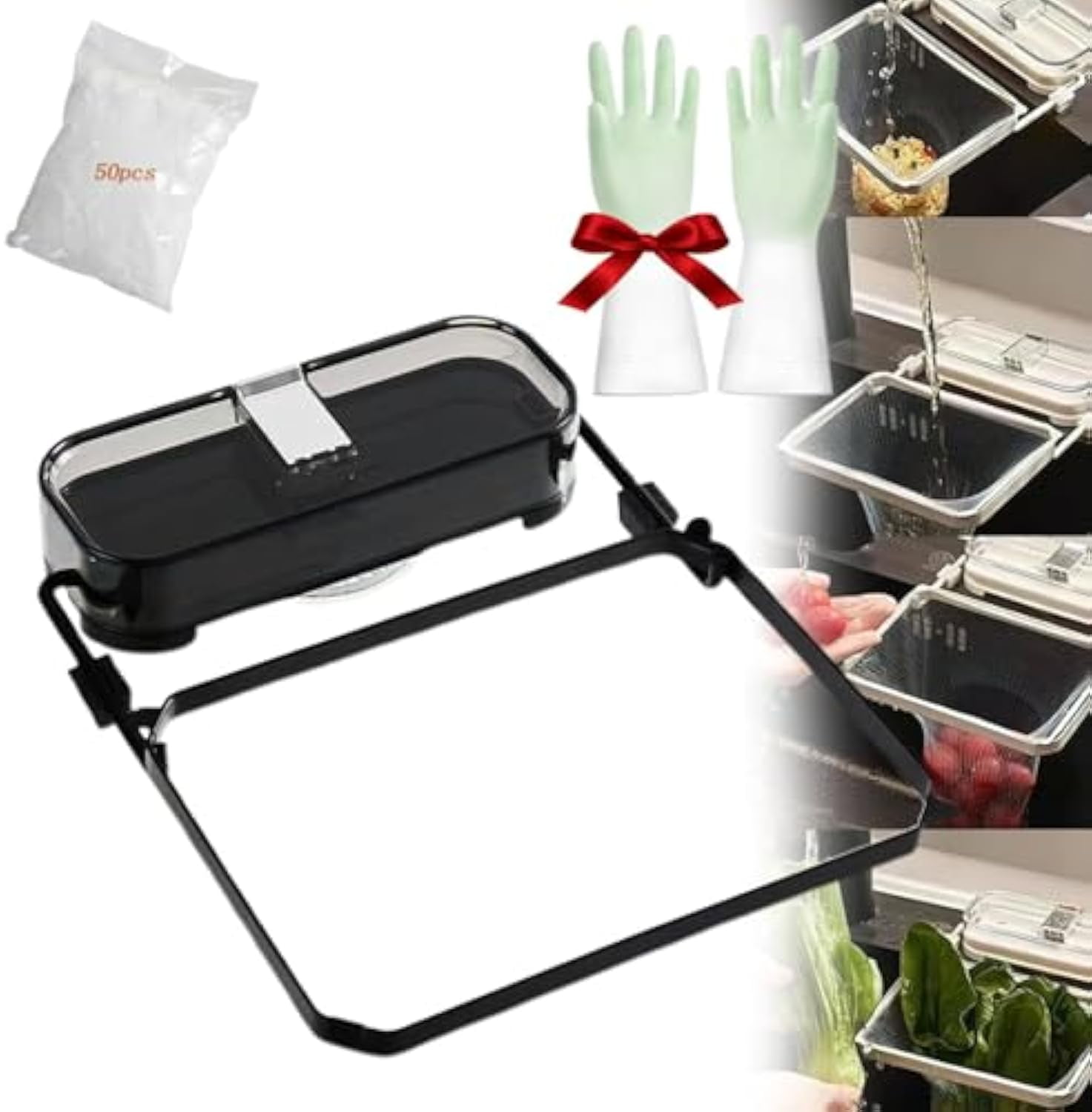 Veneer Layers Sink Strainer, Meshmate Waste Rack, Foldable Sink ...