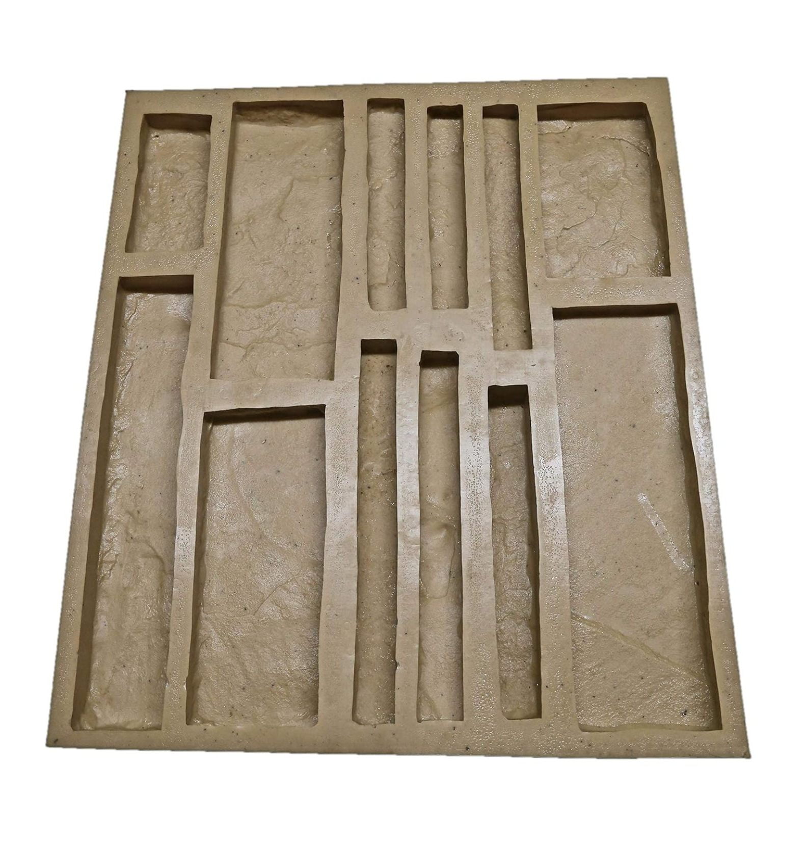 Veneer Stone Rubber Mold for Concrete or Plaster, EZ Stack Flats, 22.75x20.5, Version 2 ...