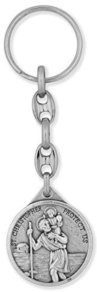 Venerare Durable Catholic Key Chain with Saint Medal Fob (Saint ...