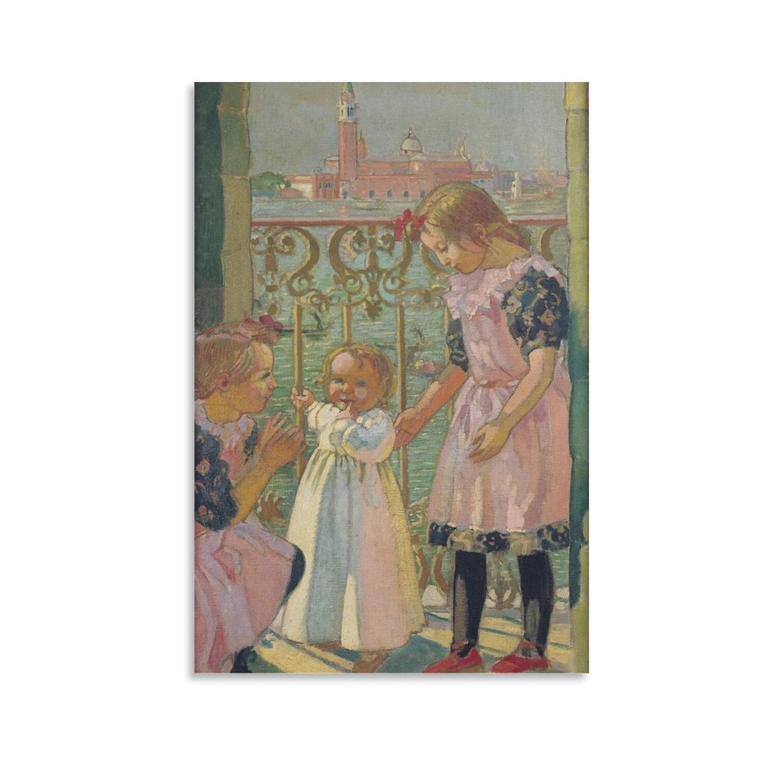 On A Venetian Balcony Maurice Denis Painter Poster Artworks Picture ...