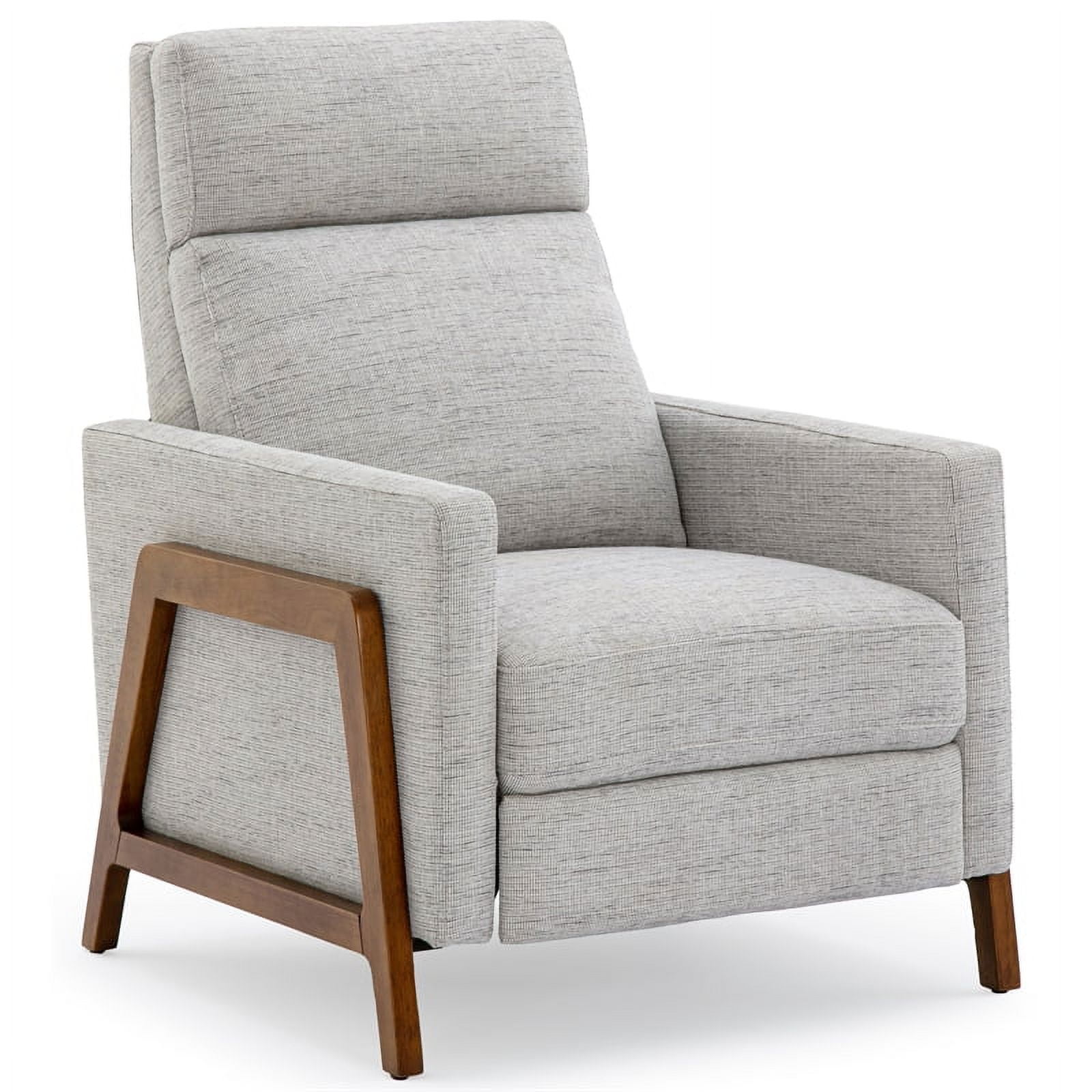 Veneto Push Back Recliner in Sea Oat Beige Performance Fabric - Walmart.com