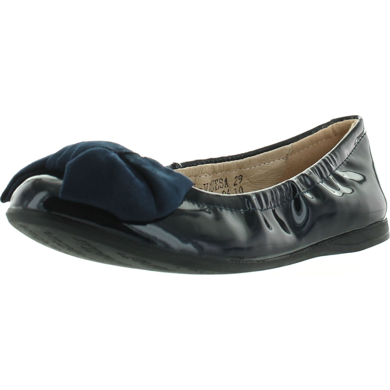 Venettini Girls 55-Vanesa Designer Big Bow Fashion Dress Flats Shoes ...