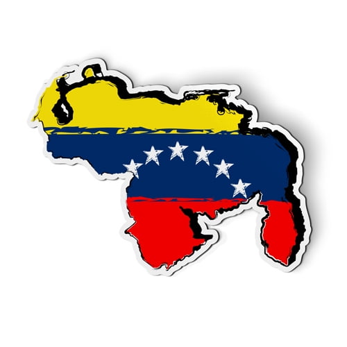 Venezuela Country Shape Flag - 5" Magnet for Car Locker Refrigerator ...