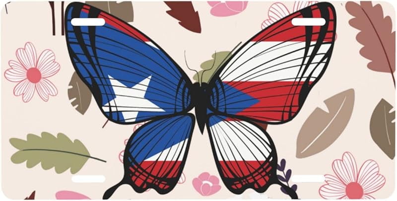 Venezuela Flag Butterfly License Plate Truck Front Tag Personalized ...