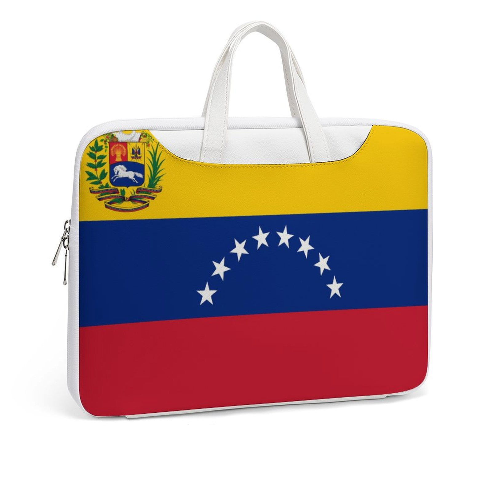 Venezuela Flag PU Leather Laptop Bag Women Man Office Notebook Travel ...