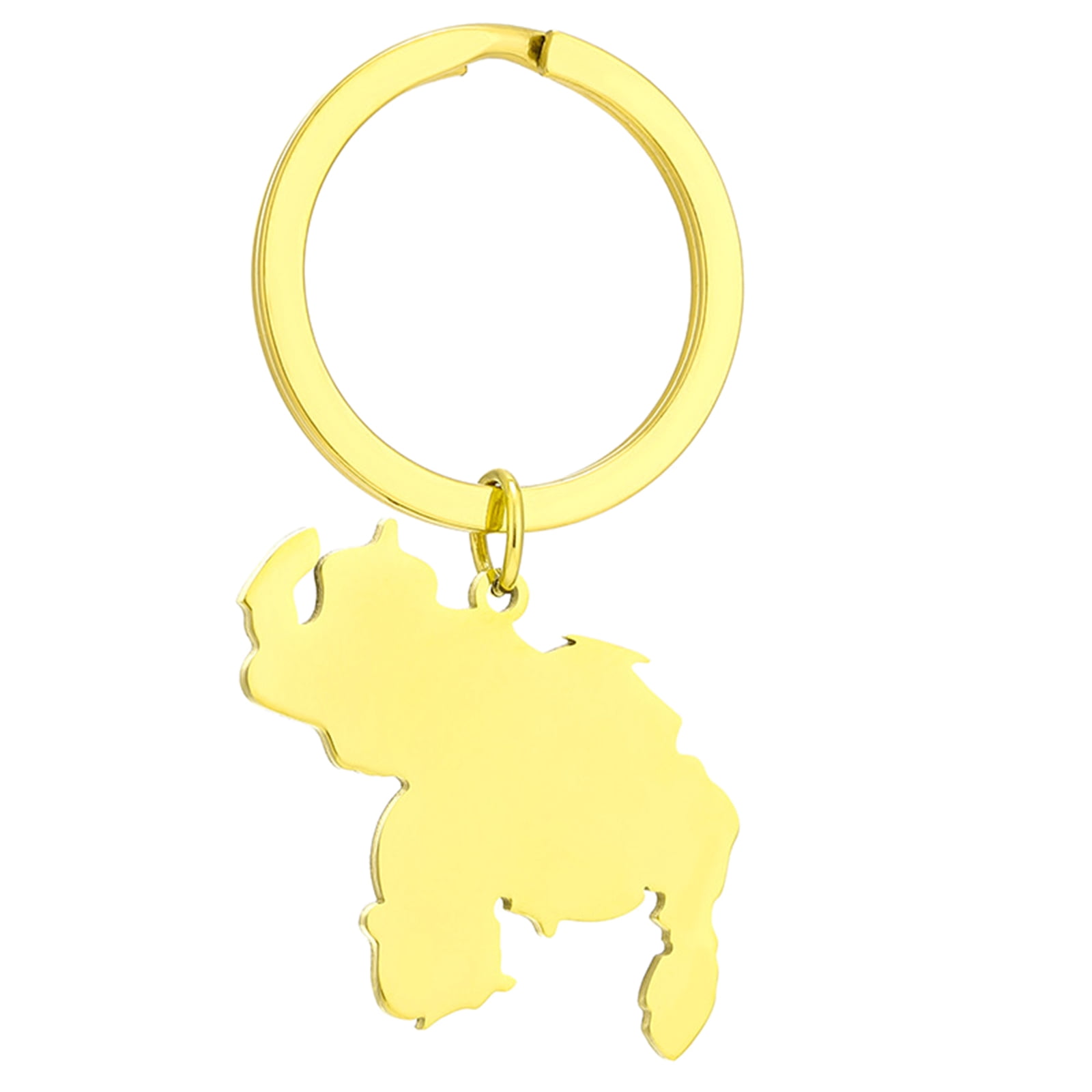 Venezuela Map Keychain Stainless Steel Venezuela Map Key Holder ...
