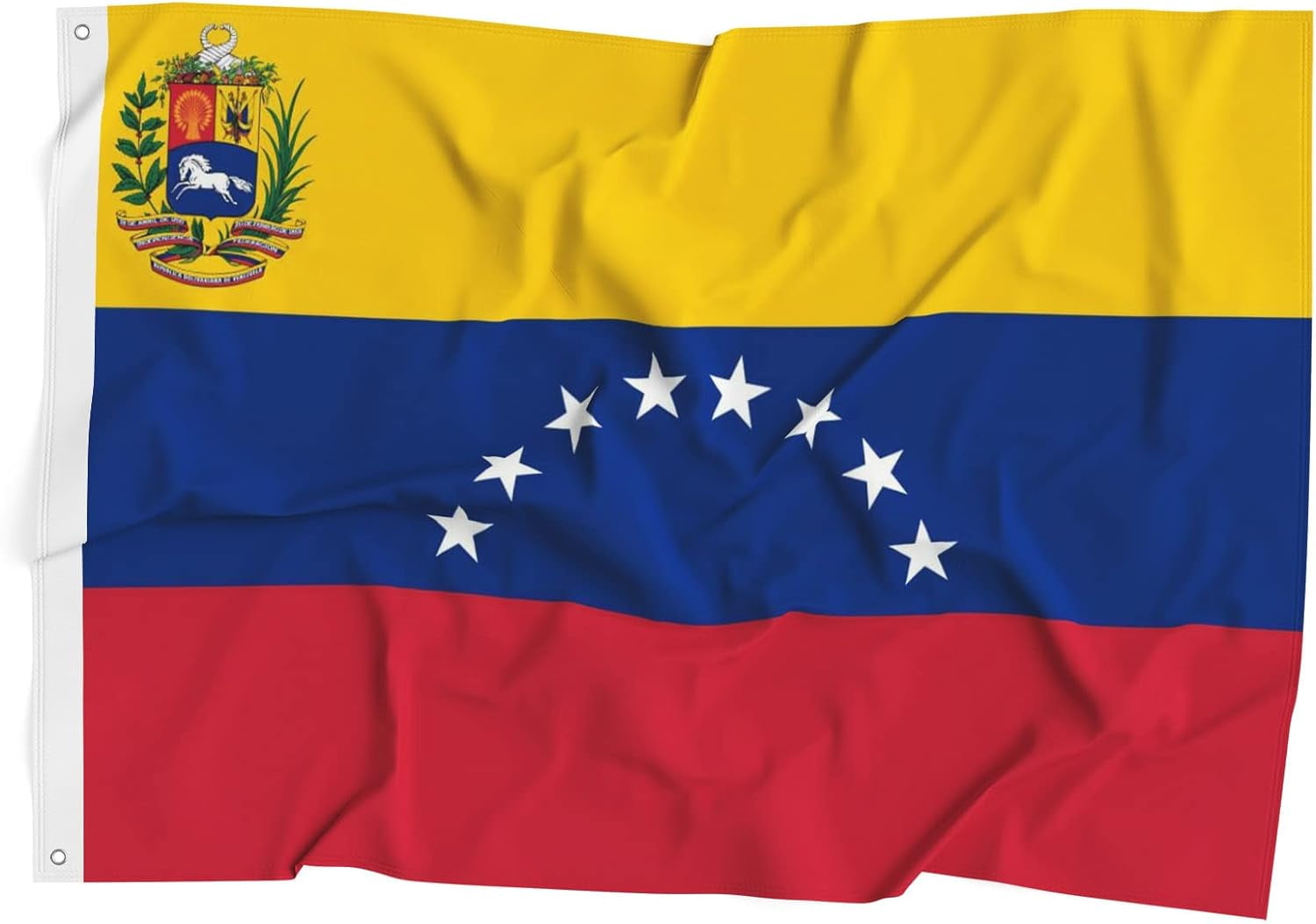 Venezuela National Flag Polyester Fiber 3x5 Feet Flag, Bright Colors ...
