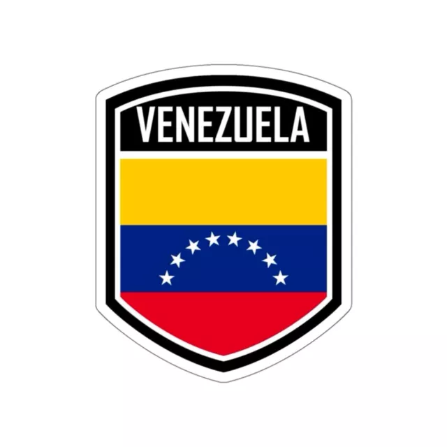 Venezuela National Flag Shield Country Sticker Vinyl Decal Logo Design ...