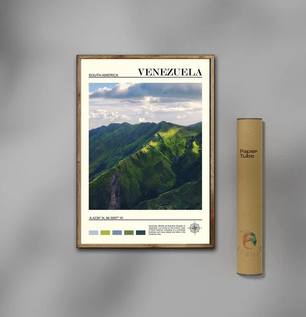 Venezuela Print, Venezuela Wall Art, Venezuela Poster, Venezuela Photo ...