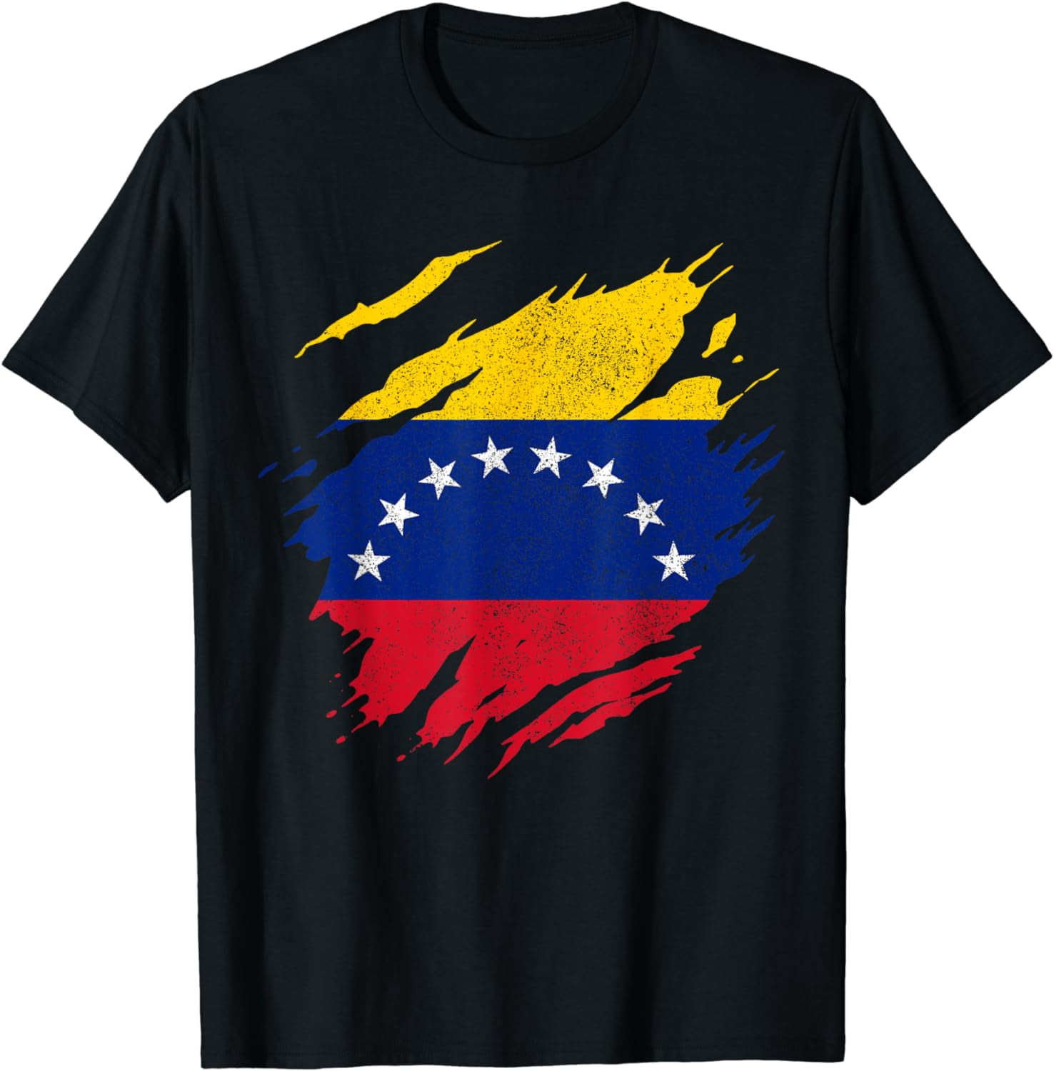 Venezuelan Flag Pride Roots Vintage Venezuela Cotton T-Shirt - Walmart.com
