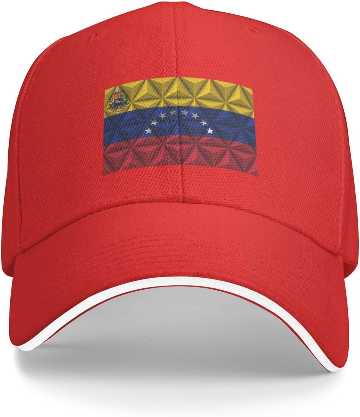 Venezuelan Flag with Polygon Effect Baseball Cap Sandwich Brim Hats for ...