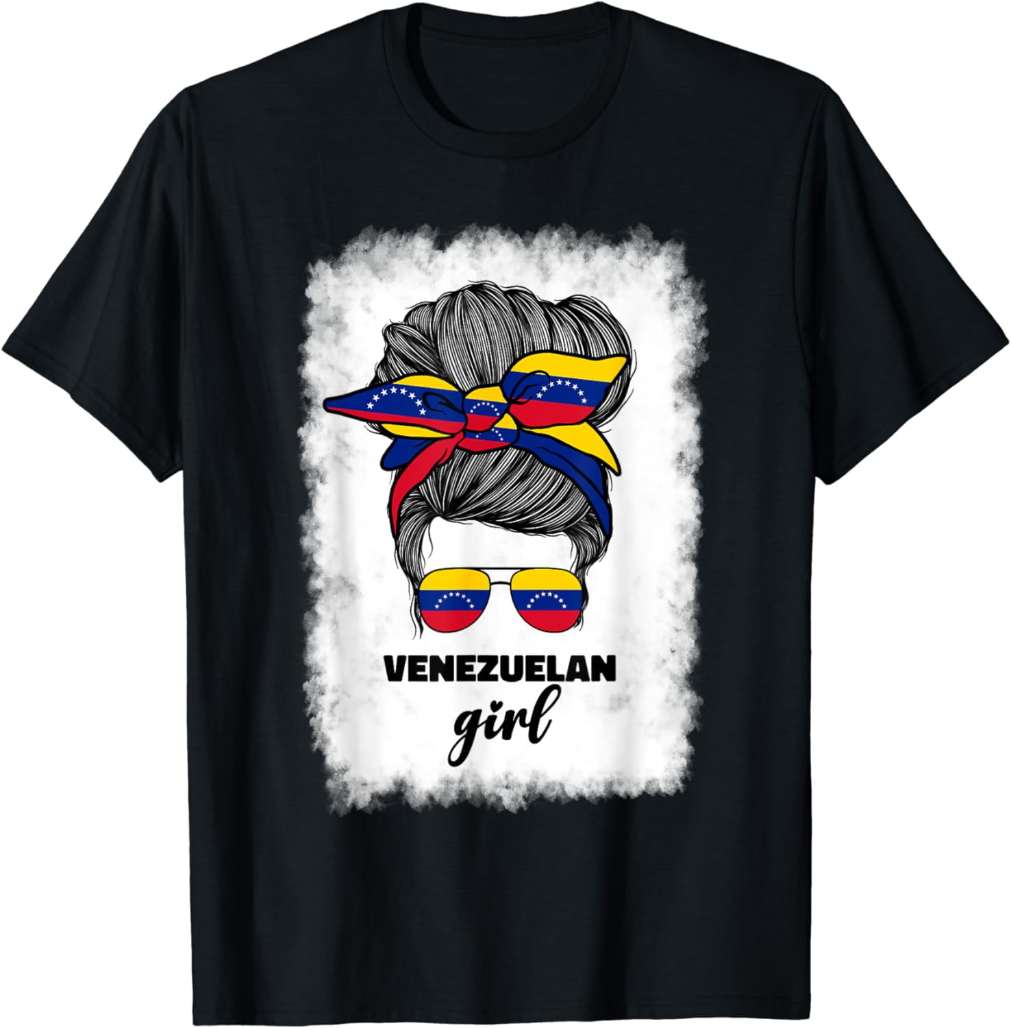 Venezuelan Girl For Women Girls Venezuela Flag Venezolana T-Shirt ...