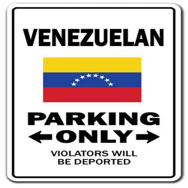 Venezuelan Parking Aluminum Sign - Walmart.com