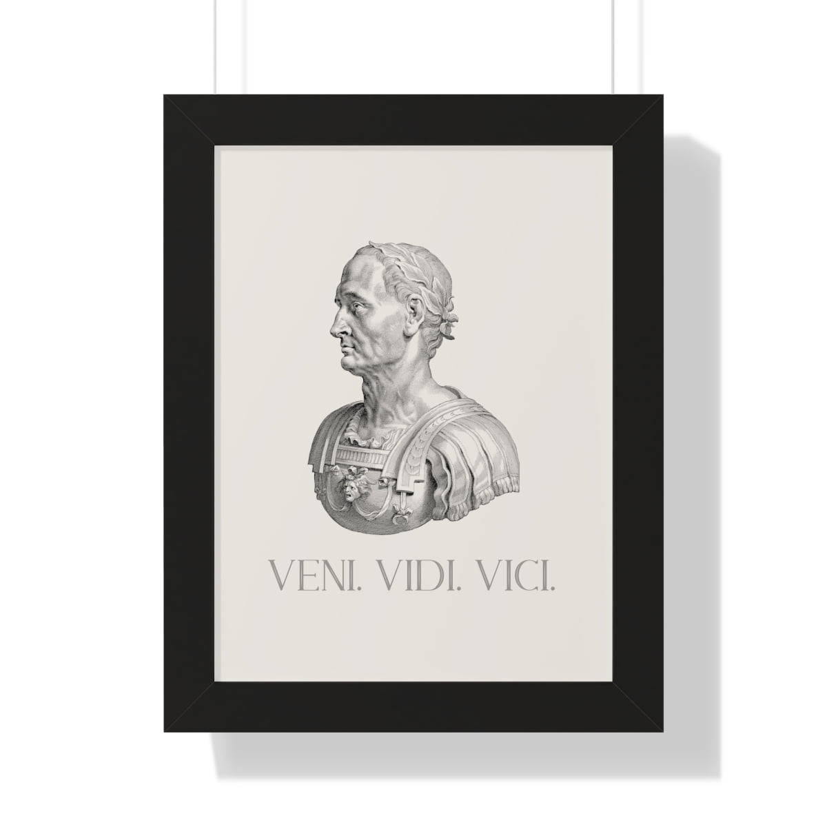 Veni Vidi Vici | Julius Caesar Print with Frame - Walmart.com