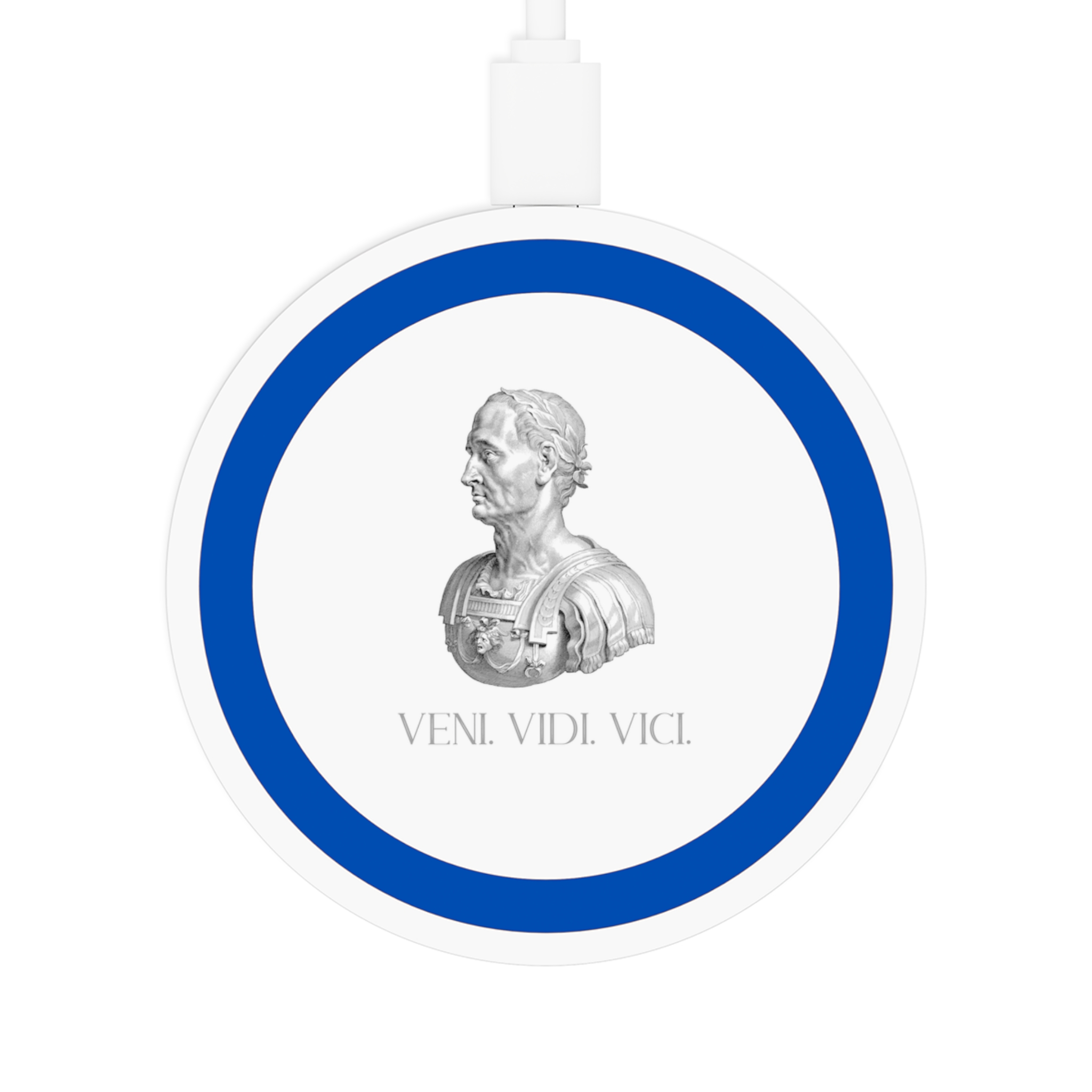 Veni Vidi Vici | Julius Caesar Wireless Charging Pad - 2.75" x 2.75 ...
