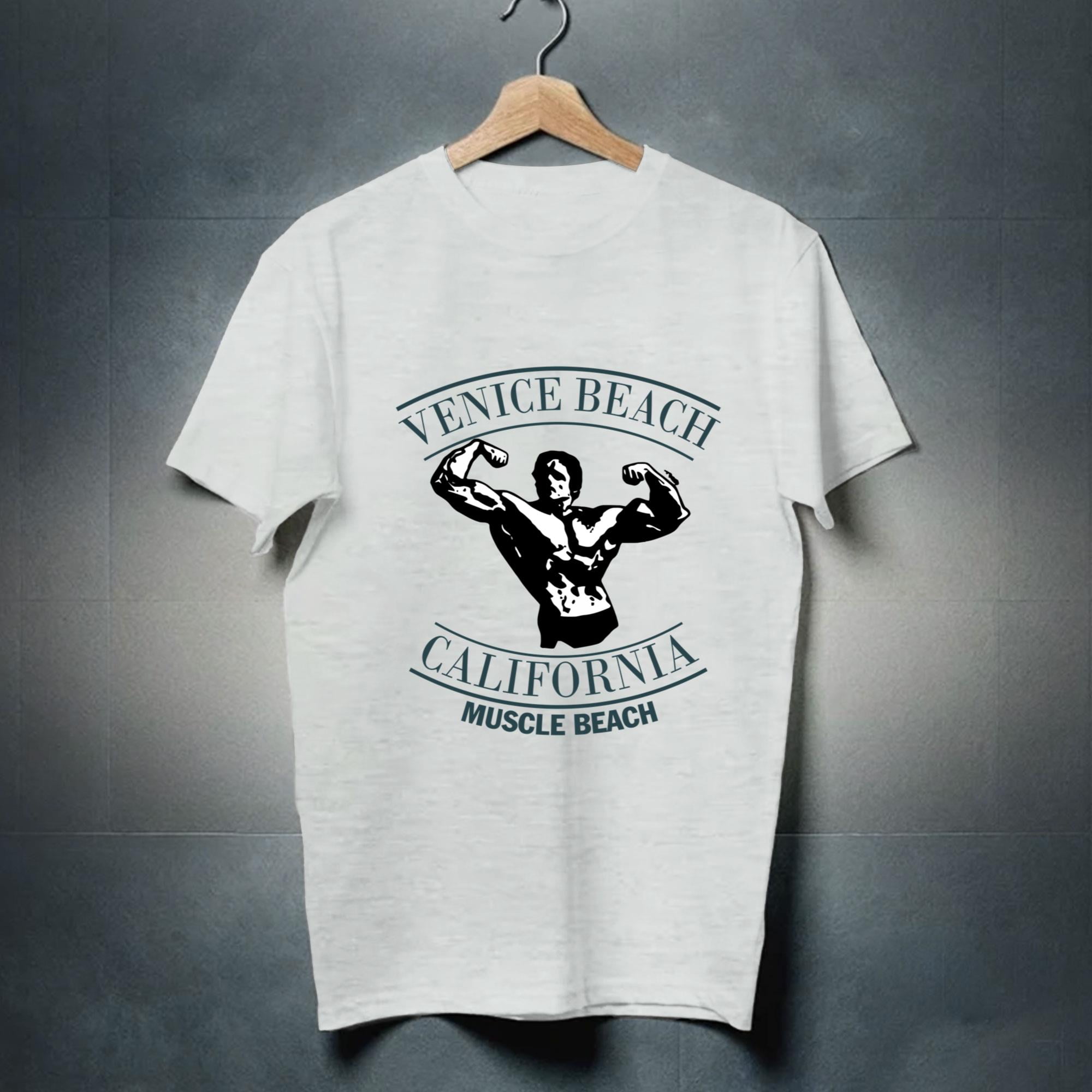 Venice Beach Gym Pump Graphic Tee - Fitness Weightlifting Shirt, S-4XL ...