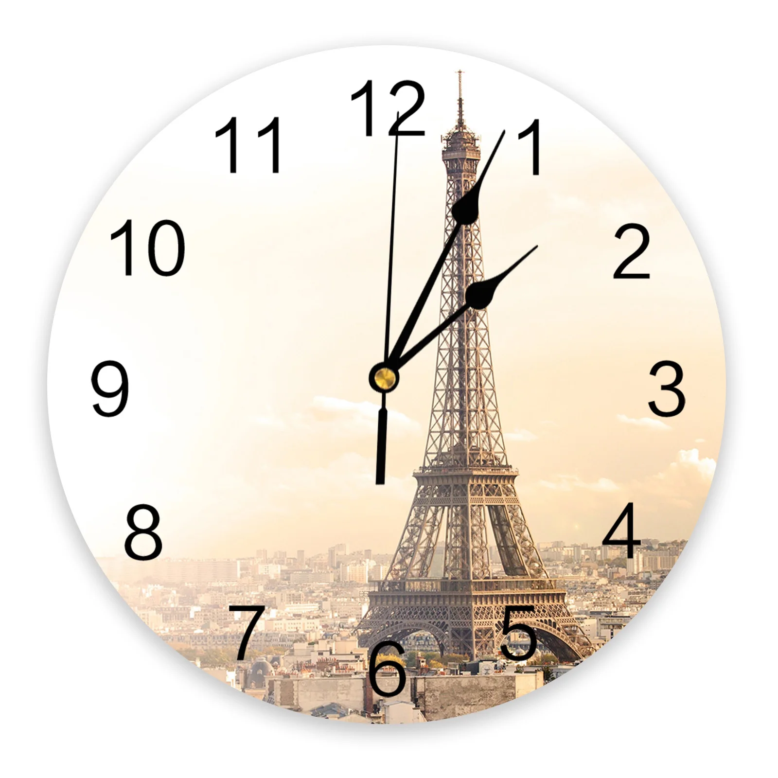 Venice Building Water Boat Sunset Round Wall Clock Hanging Silent Time ...