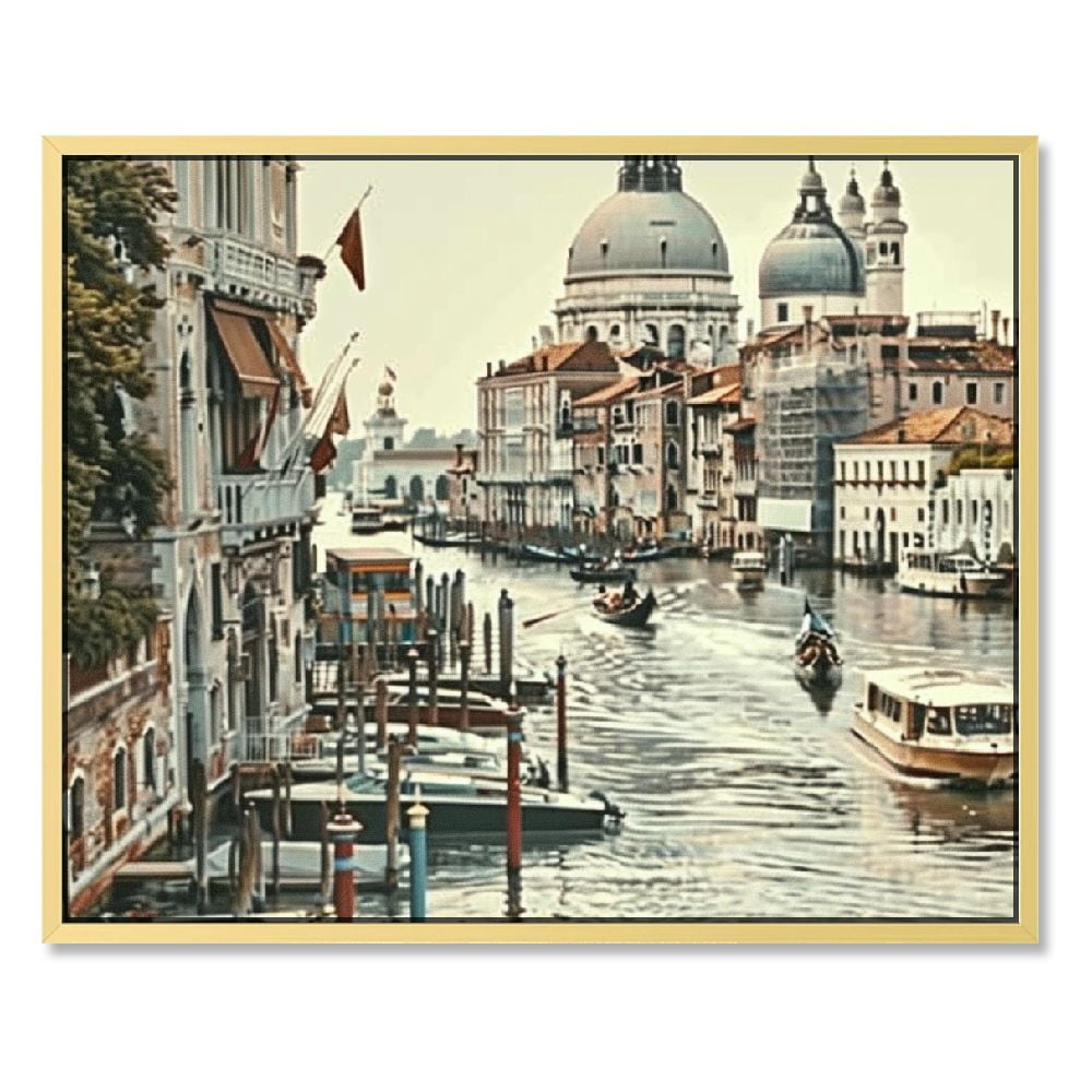 Venice Canvas Prints Wall Art - Window View Picture Artwork of Grand ...