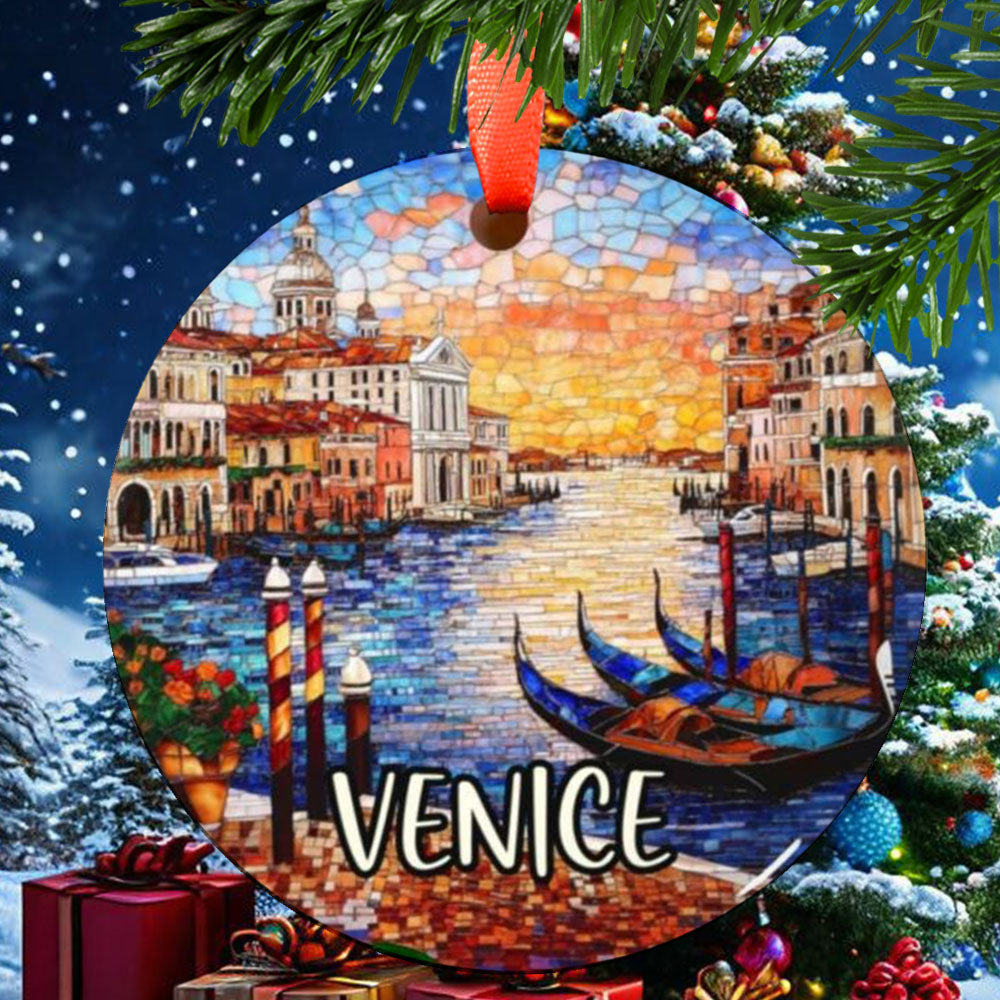 Venice Christmas Ornament, Ceramic, Acrylic - Polynesia Travel Souvenir ...