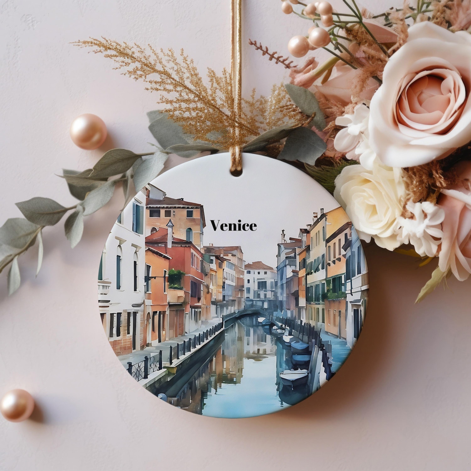 Venice Christmas Ornament, Unique Venice Italy Christmas Gift, Venice ...