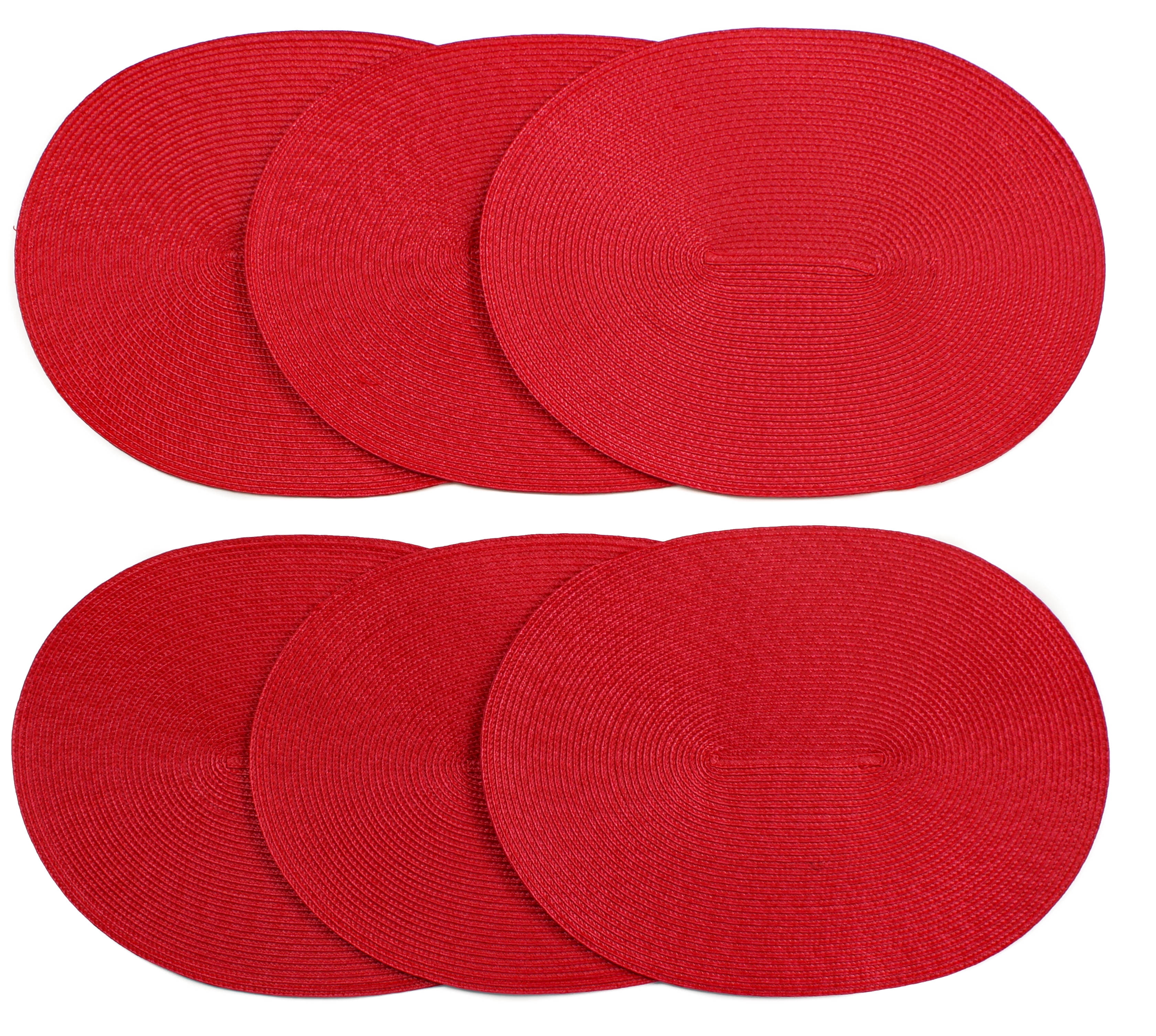 Venice Collections London Woven Spiral Table Placemats 16.9 X 13 Inches ...