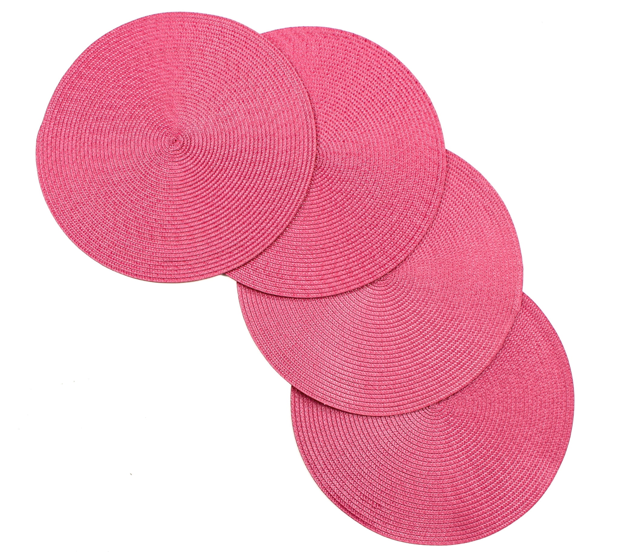 Venice Collections Vienna Woven Spiral Table Placemats 15 Inches Round ...