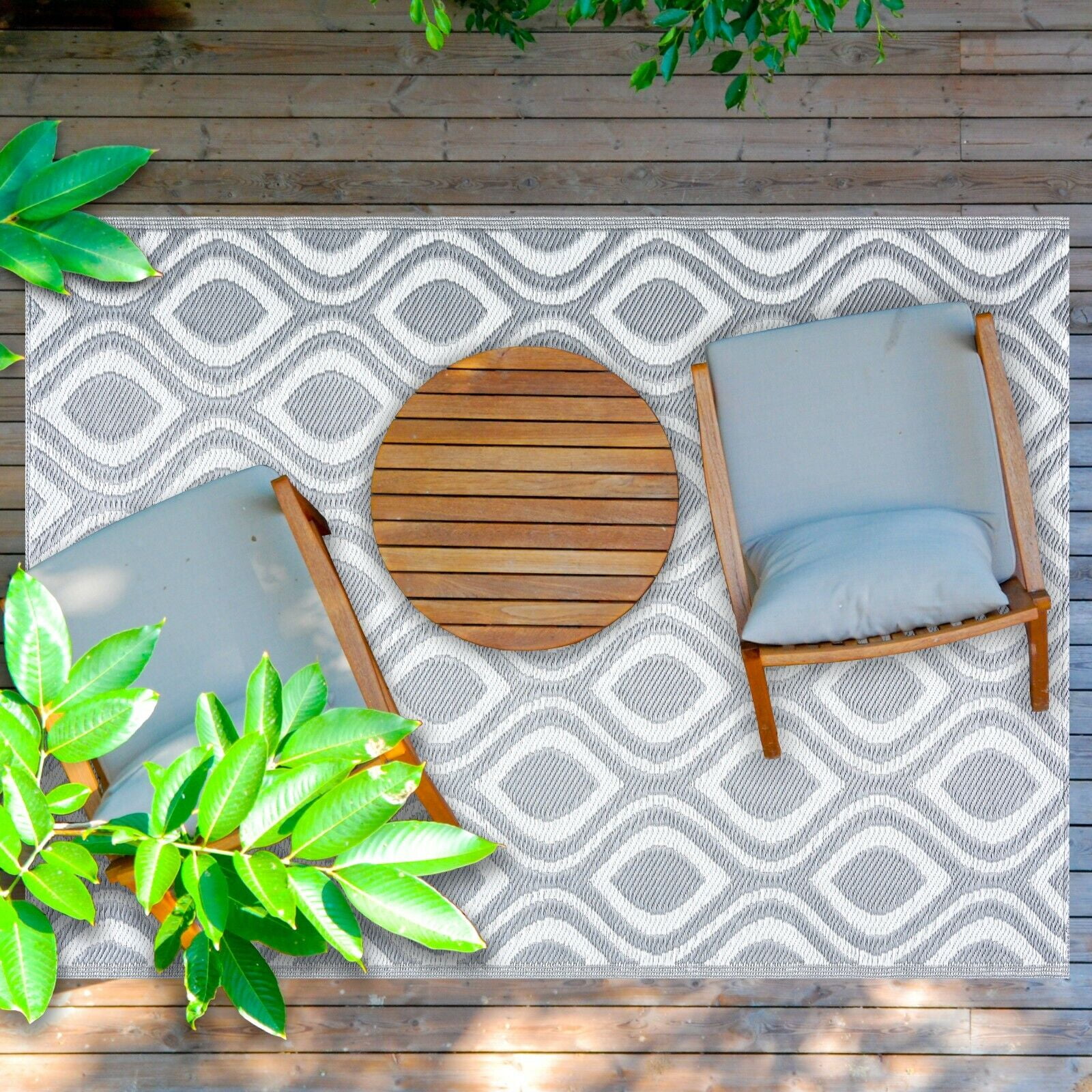 Venice Design 100% Eco-friendly Recyclable Patio Mat, Reversible ...