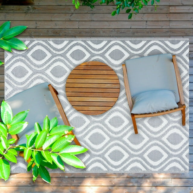 Venice Design 100% Eco-friendly Recyclable Patio Mat, Reversible ...