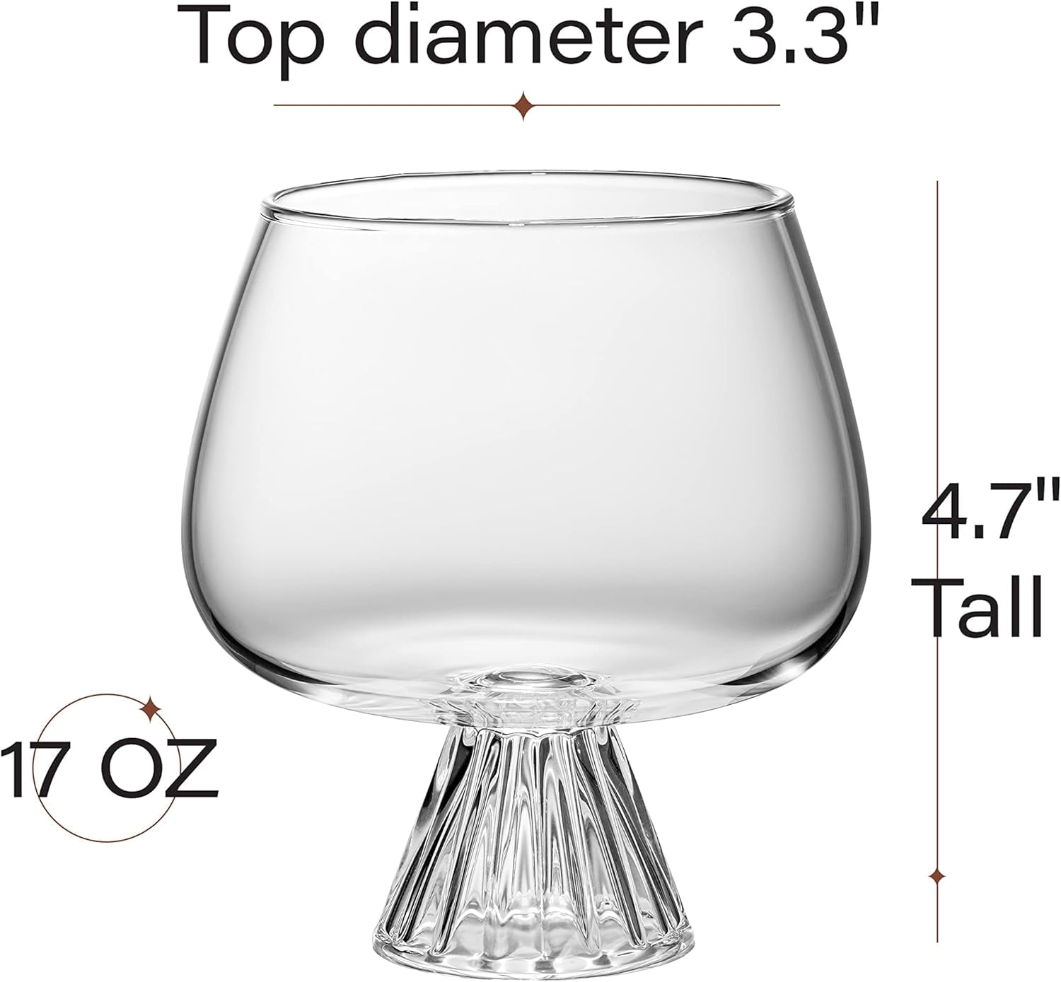Venice Goblet Cocktail Glasses for Gin Tonic, Aperol Spritz,Sangria ...