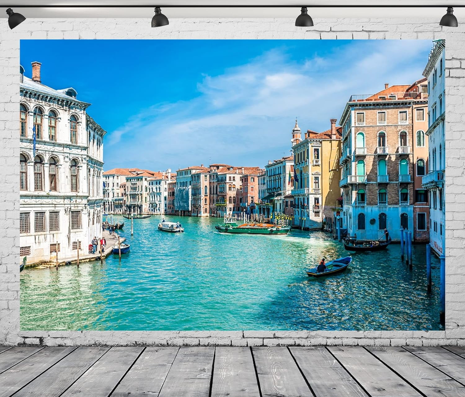 Venice Italy Backdrop Grand Canal Water Streets Boats Gondolas Europe ...