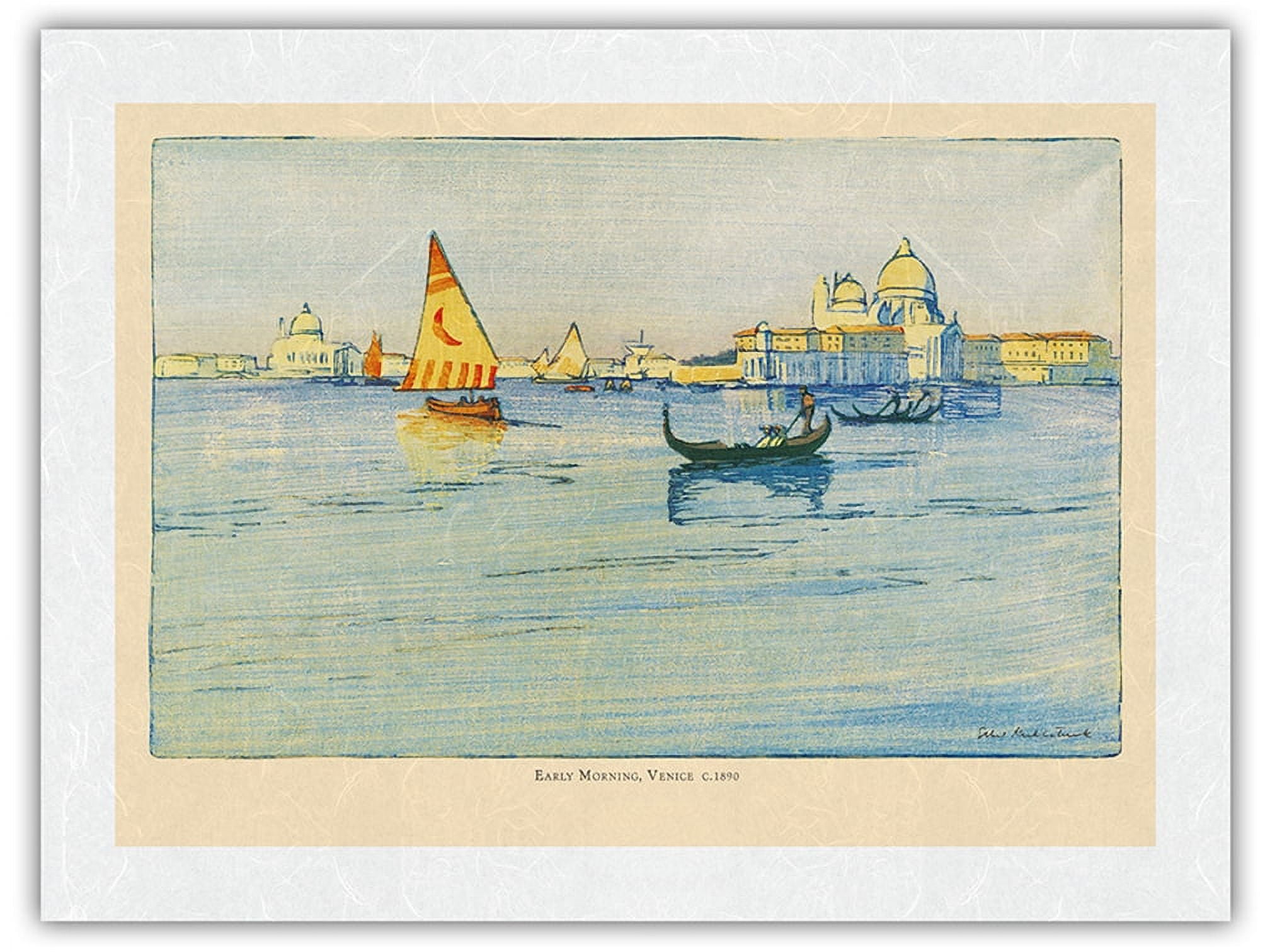 Venice Italy - Early Morning - Venetian Gondola - Santa Maria della ...