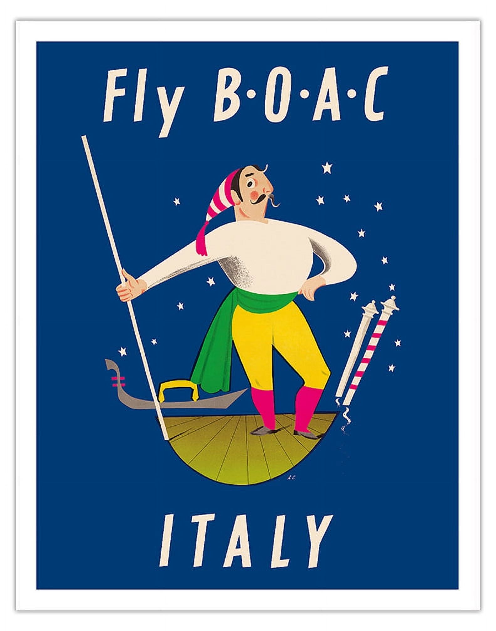 Venice Italy - Fly BOAC (British Overseas Airways Corporation ...