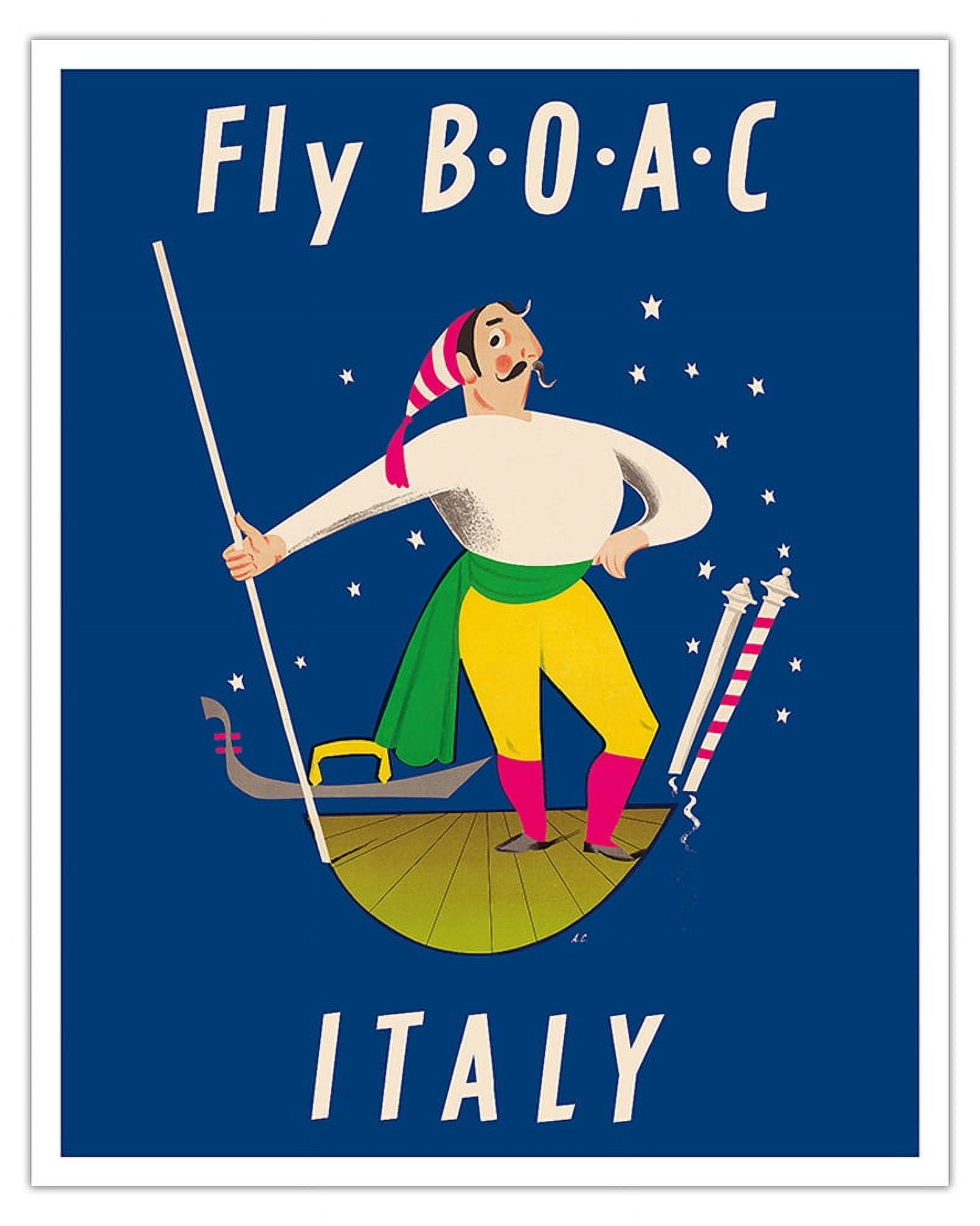 Venice Italy - Fly BOAC (British Overseas Airways Corporation ...