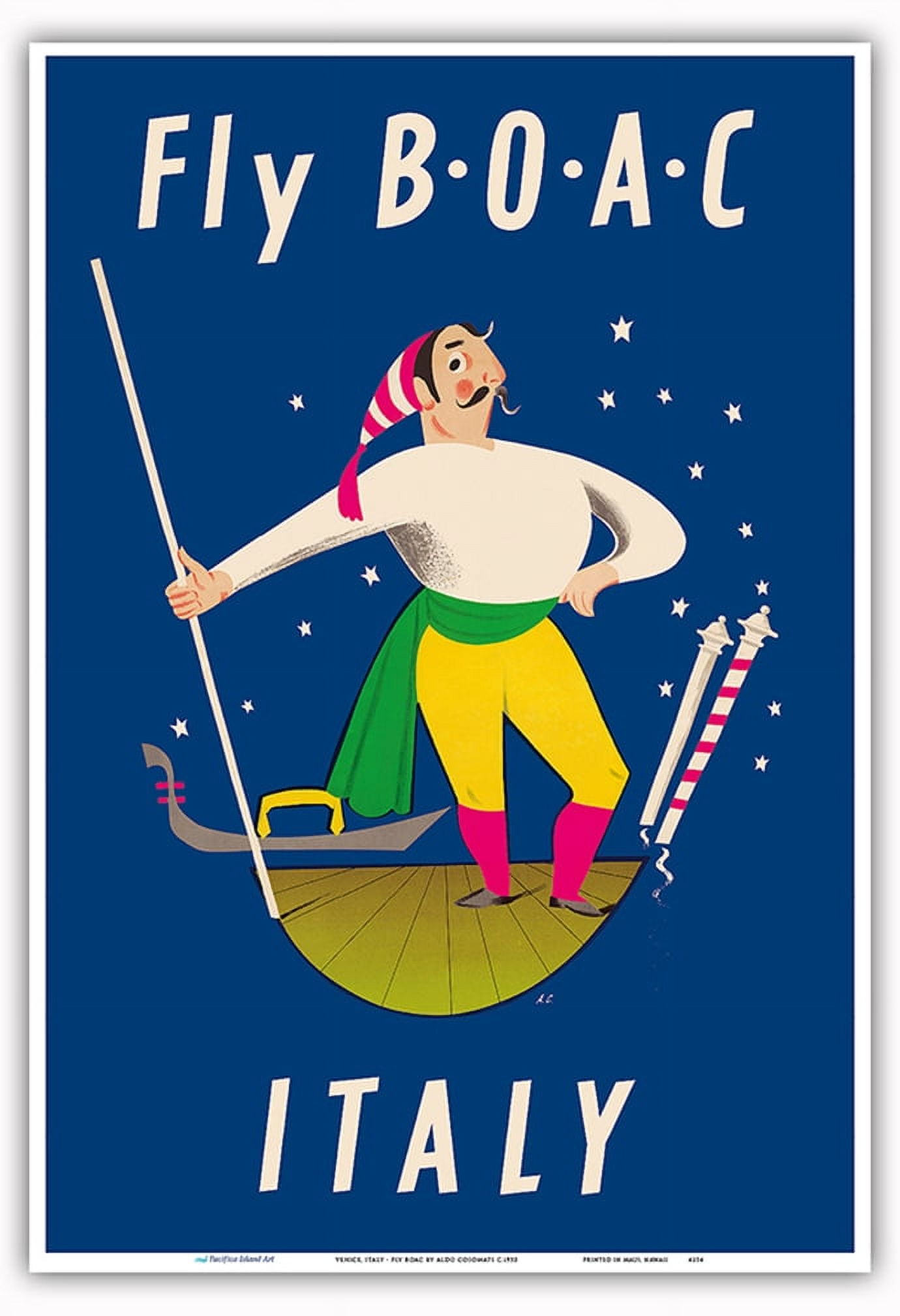 Venice Italy - Fly BOAC (British Overseas Airways Corporation ...