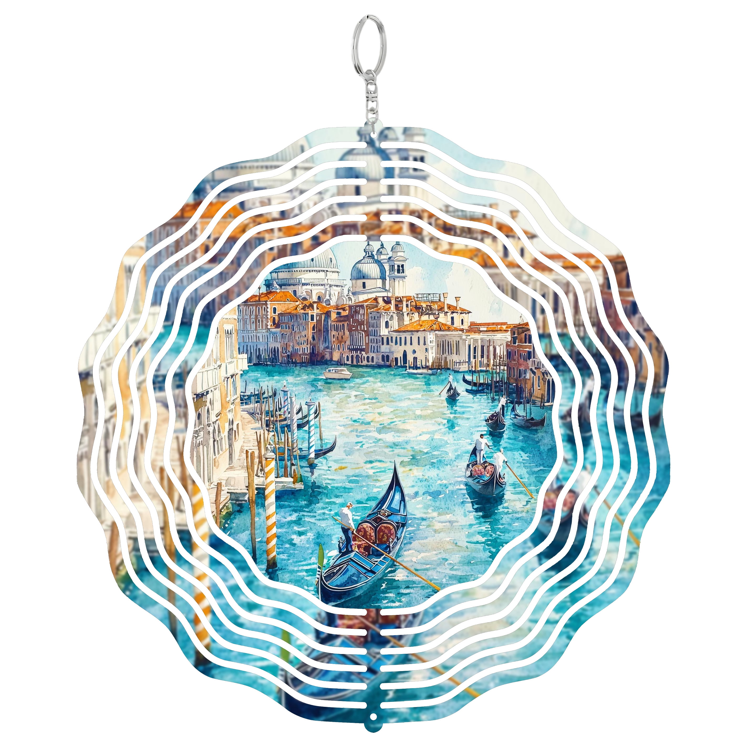 Venice Italy Gondola 3D Wind Spinner Kinetic Hanging Decor - Walmart.com