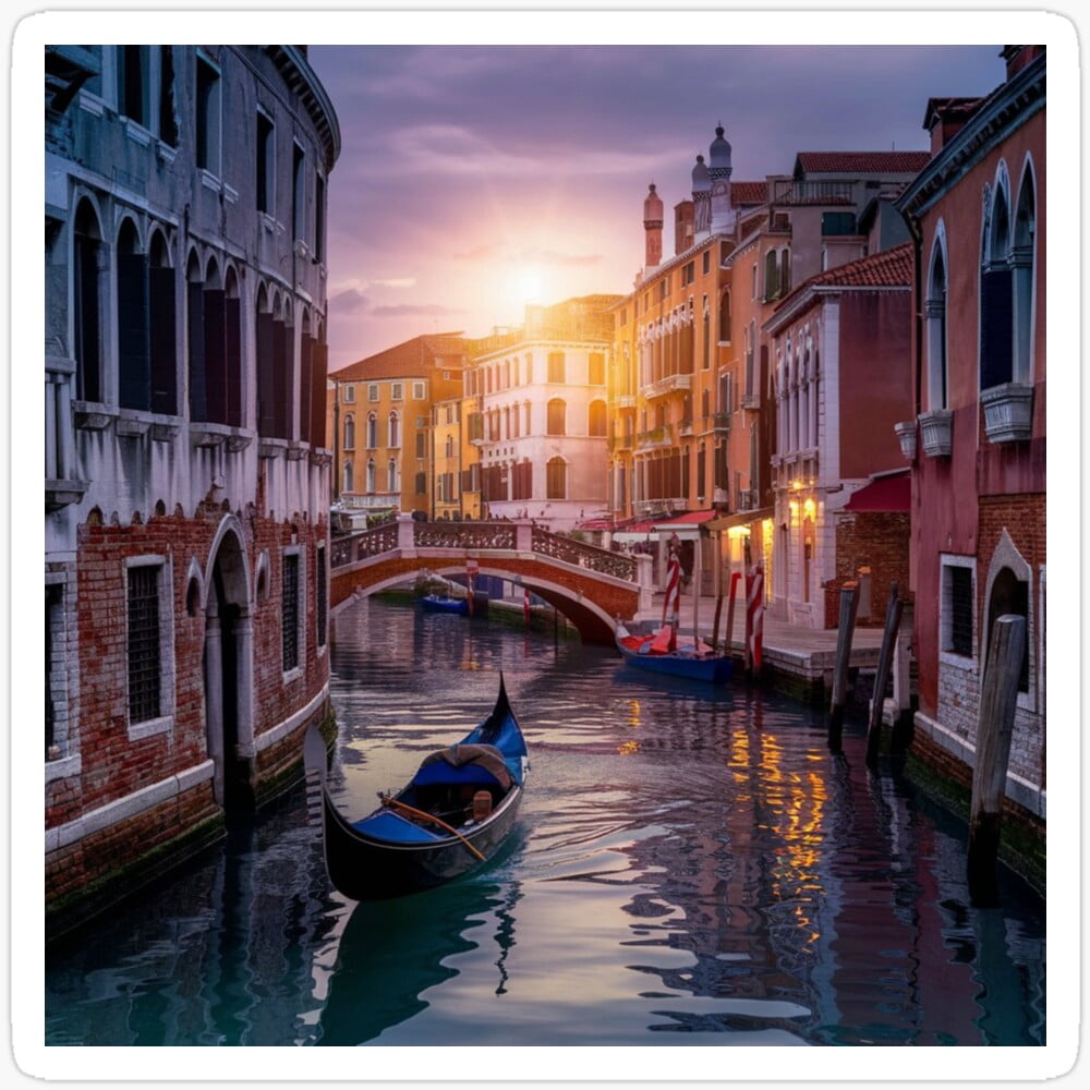 Venice, Italy Sticker Phone Decal Water Bottle Stickers Car Decals ...