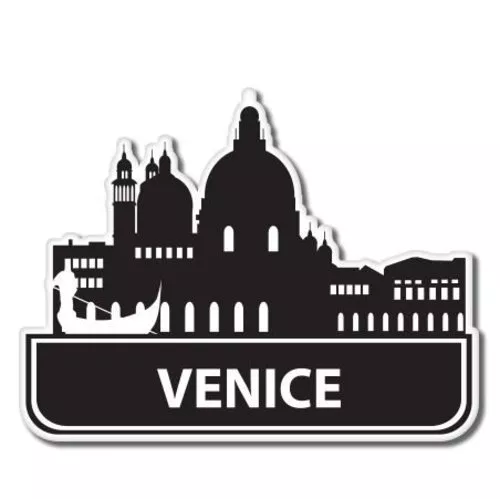 Venice Italy Visit Travel Suitcase Sticker Phone Decal Water Bottle ...