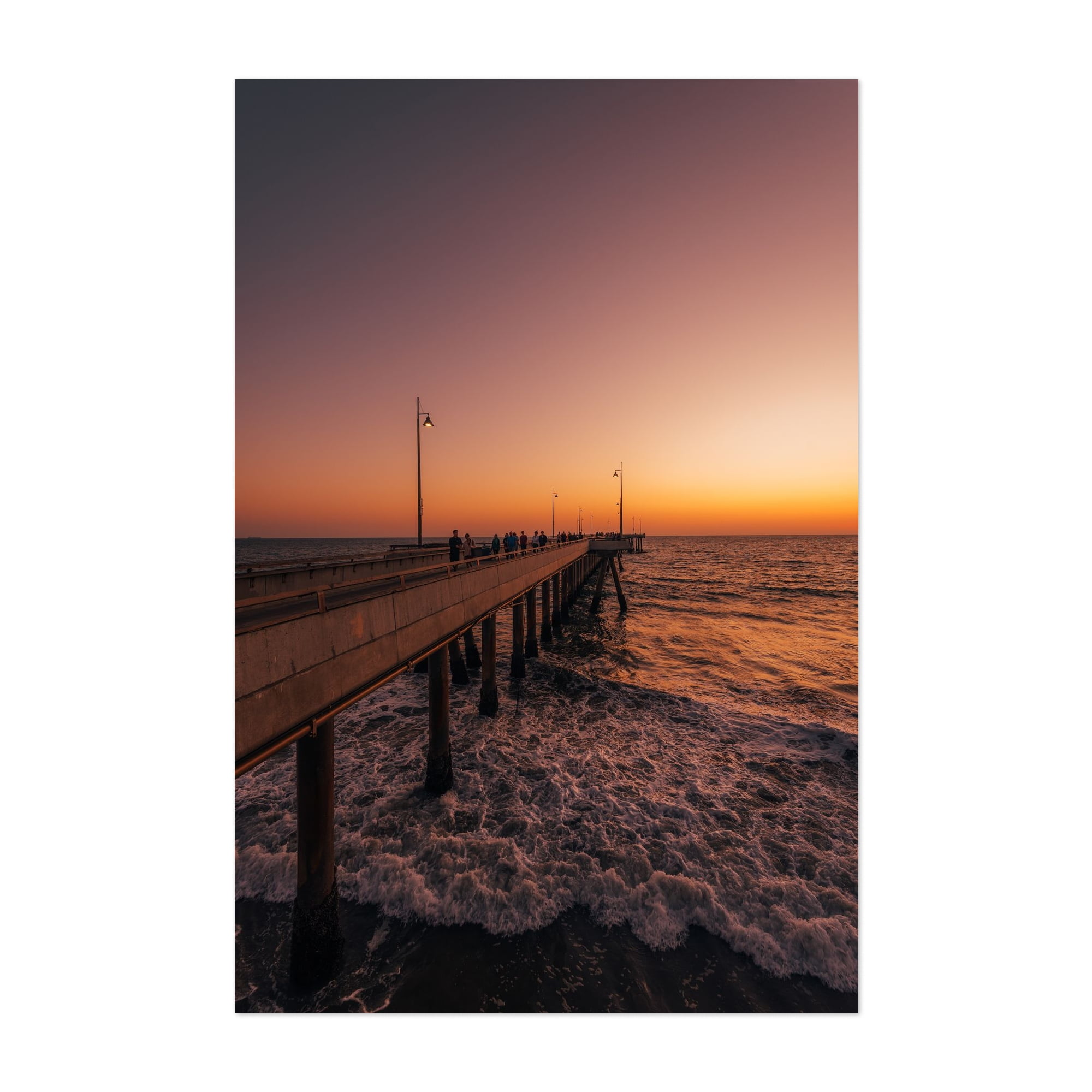 Venice Pier Sunset 02 - Los Angeles California Photography Sunset Ocean ...