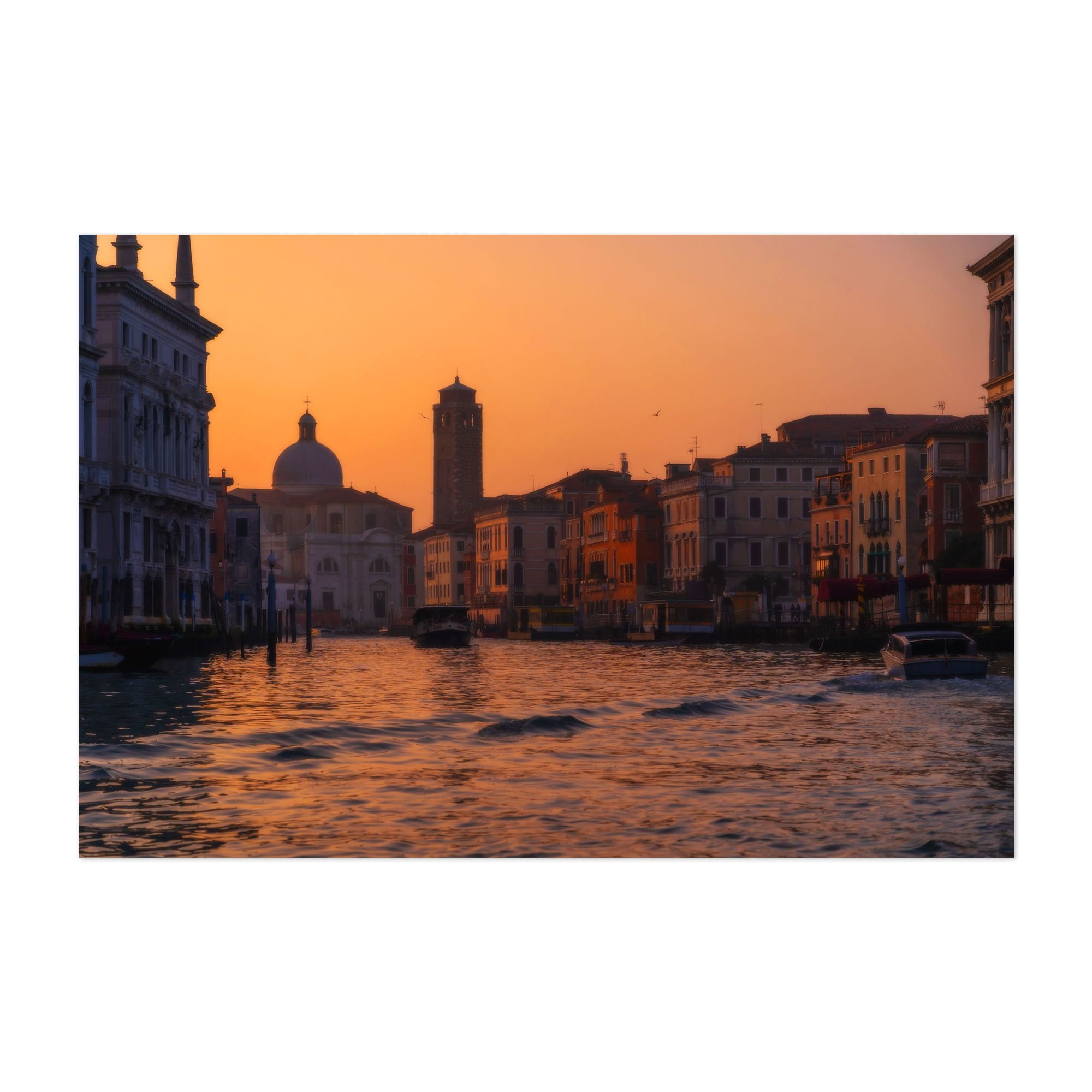 Venice Sunset - Grand Canal - Sundown Haze 2 - Veneto Italy Photography ...