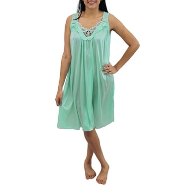 Exquisite Form - Lightweight Women's Sleeveless Short Nightgown - Style ...